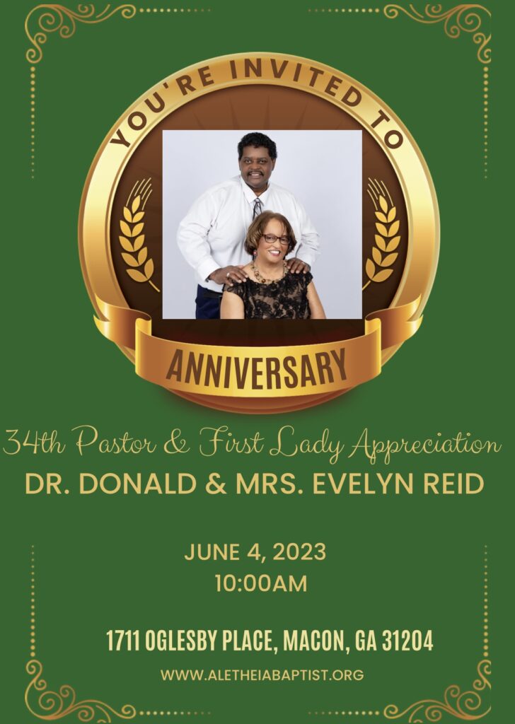 34th Pastor & First Lady Appreciation
